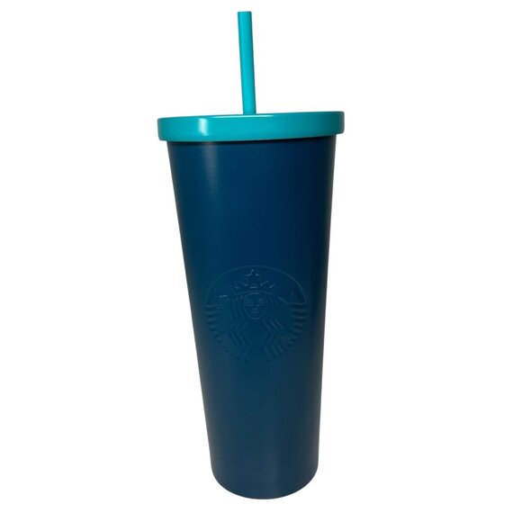 Starbucks | Dining | Starbucks Stainless Steel Cold Cup Matte Navy Blue ...